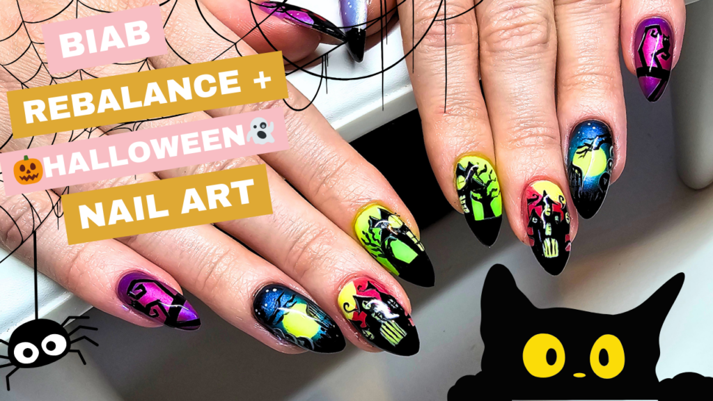 BIAB Rebalance with Spooky Halloween Nail Art – Step-by-Step! – Monaco ...